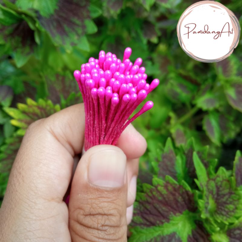 Jual (20pcs) Putik Sari Bunga Plastik / Putik Benang Sari Bunga ...