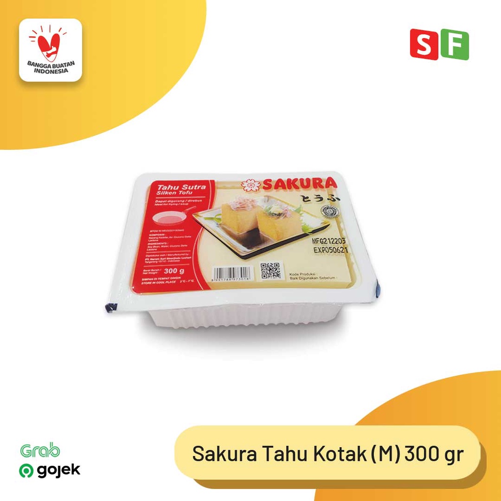 Jual Sakura Tahu Sutera Kotak (M) 300 gram | Shopee Indonesia