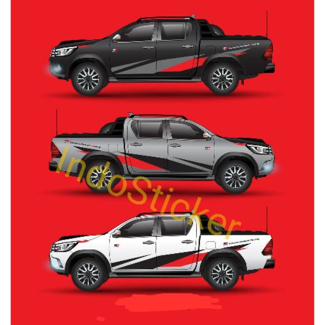 Jual Sticker stiker mobil ranger Stiker body mobil raptor Triton Hilux ...