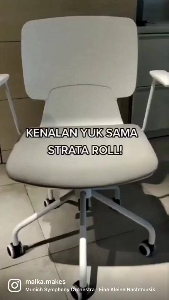 Jual Kursi Kantor Minimalis FIRM STRATA Roll With Wheels | Shopee Indonesia