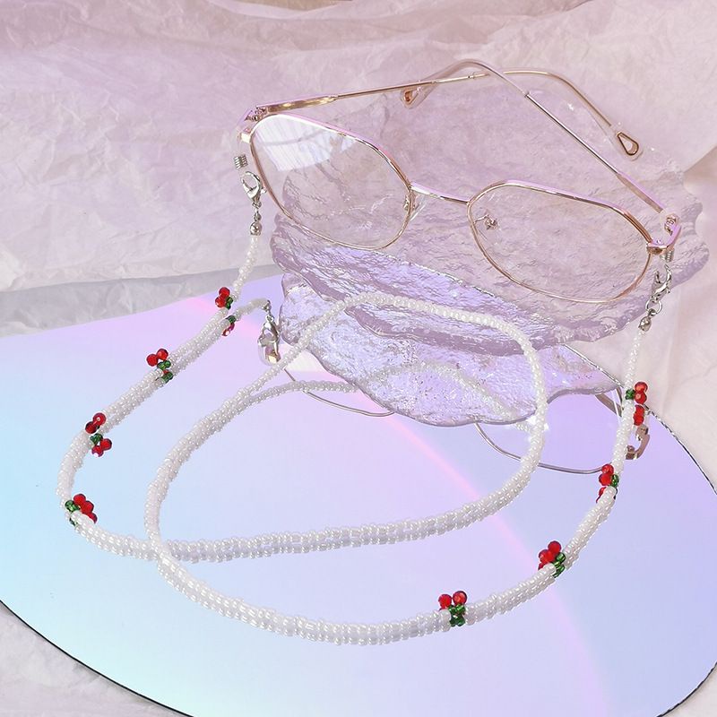 Jual Strap Masker Manik Hias Cherry Handmade 2 Fungsi Rantai Kacamata ...