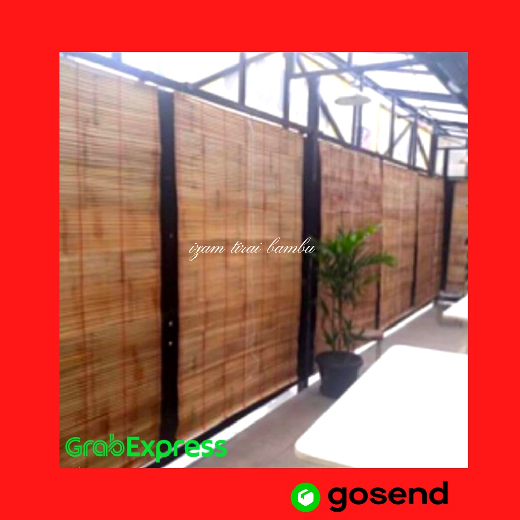 Jual Tirai Bambu,kerai kerei krey bambu,gorden krei gulung,outdoor 2x2 | Shopee Indonesia