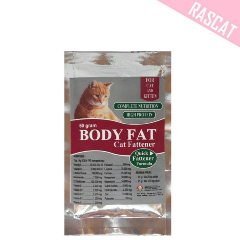 Jual Body Fat Booster - Vitamin Penggemuk Badan Kucing 50gr | Shopee ...