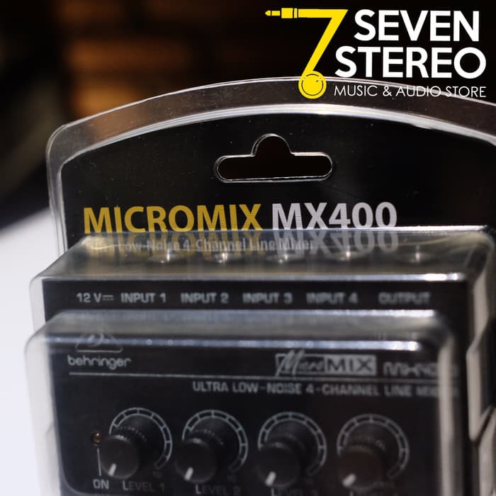 Jual ALAT MUSIK Mixer Audio Behringer MX400 Micro Mix Four Channel Line ...