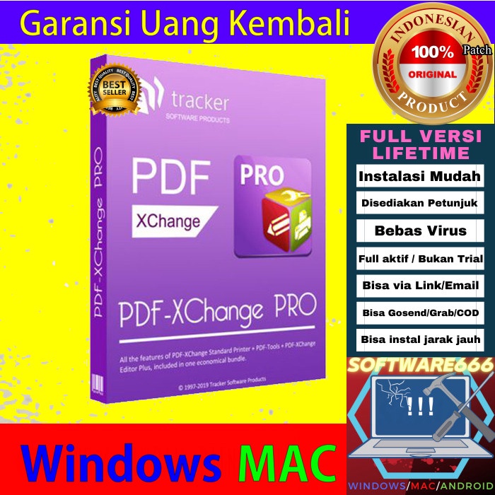 Jual Software Edit PDF: PDF-XChange Pro 9 Portable [WIN] | Shopee Indonesia