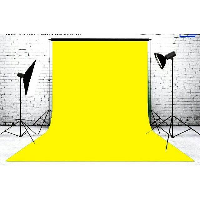 Jual Backdrop Background Foto Kuning Polos 200 x 260 Cm Yellow Screen ...