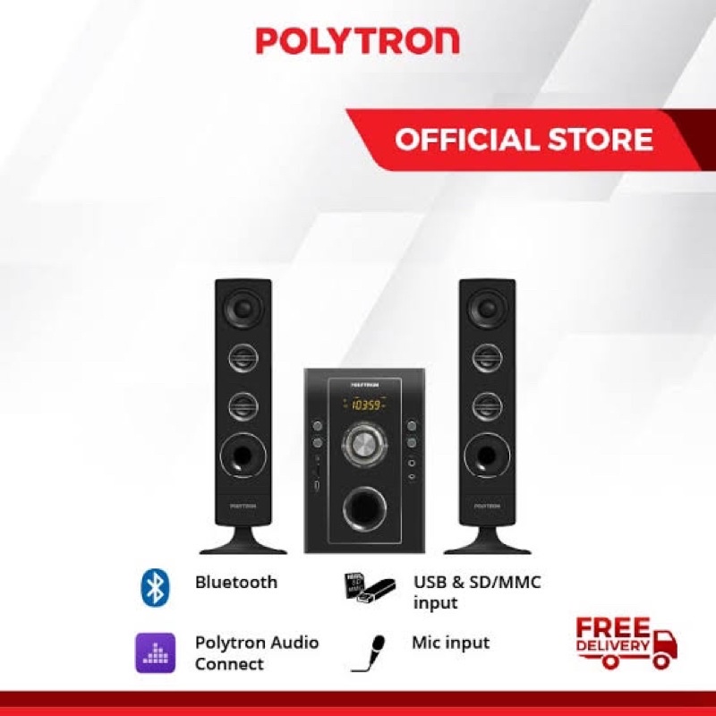 Jual SPEAKER POLYTRON PMA 9506 / 9526 BLUETOOTH | Shopee Indonesia