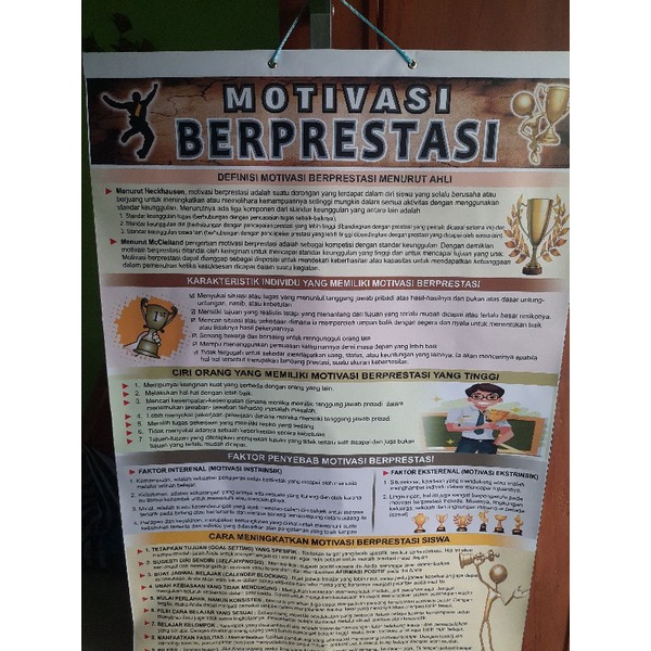 Jual Banner Motivasi Berprestasi - Paramitra | Shopee Indonesia