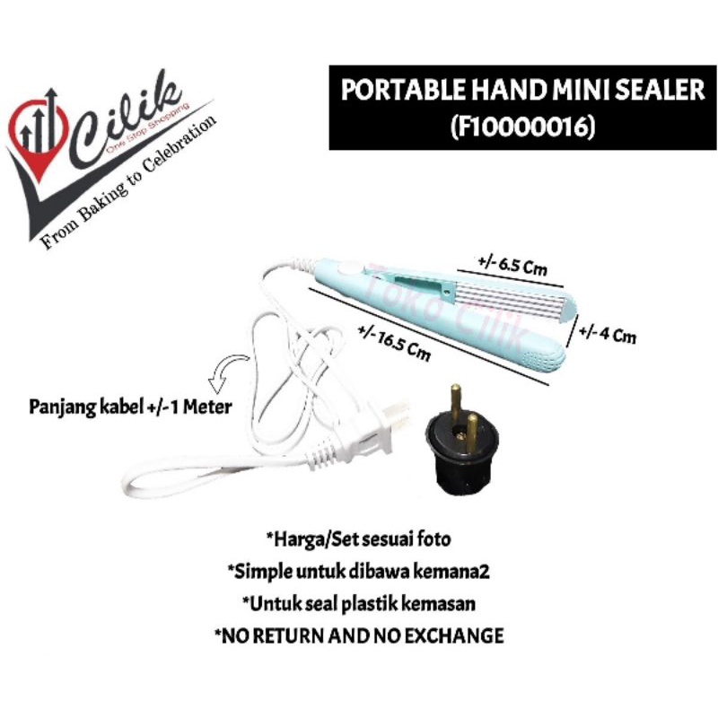 Jual portbale hand ini sealer alat listrik setrikaan kemasan plastik ...