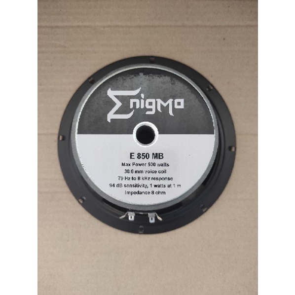 Jual SPEAKER MID BASS 8 INCHI SPIKER KOMPONEN ENIGMA E850MB SPIKER 8 ...