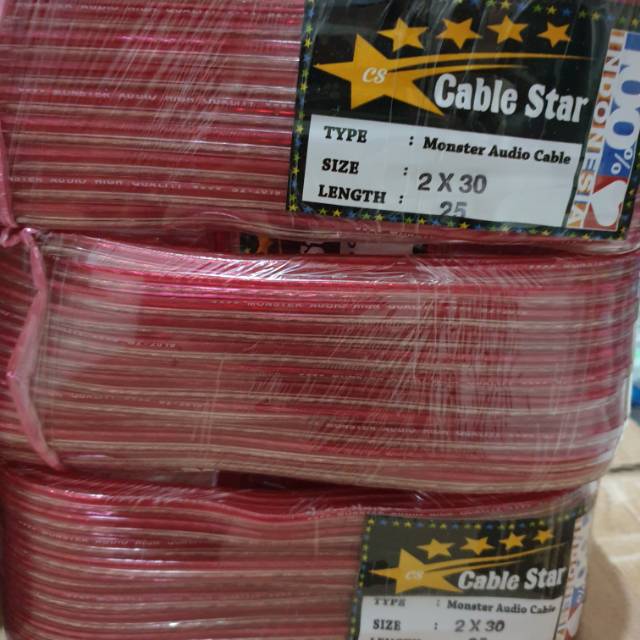 Jual Kabel audio 2x30 monster cable..harga per roll 20yard | Shopee ...
