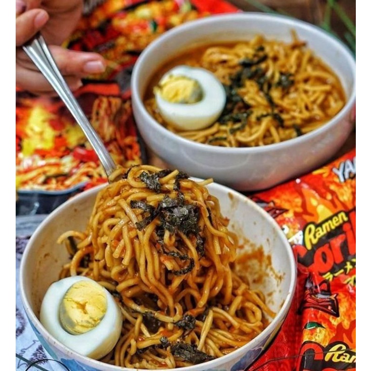 Jual Yamie Ramen Pedas Level 3 Hot Mie Korea 120 gr | Shopee Indonesia