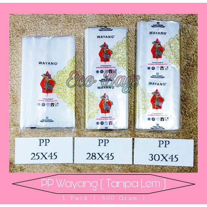Jual Plastik Wayang / Plastik PP Wayang 30x45 500 gram | Shopee Indonesia