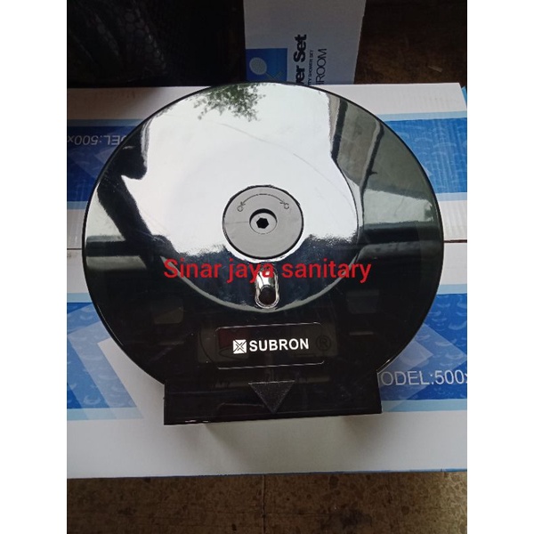 Jual Tempat tissue subron hitam/ Tempat tissue jumbo rol hitam / tempat ...