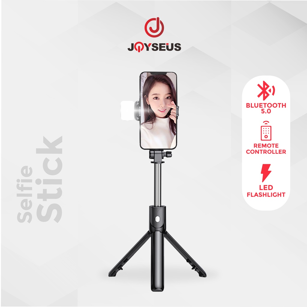 Jual JOYSEUS Tripod Tongsis Bluetooth Remot Selfie Stick LED Flash ...