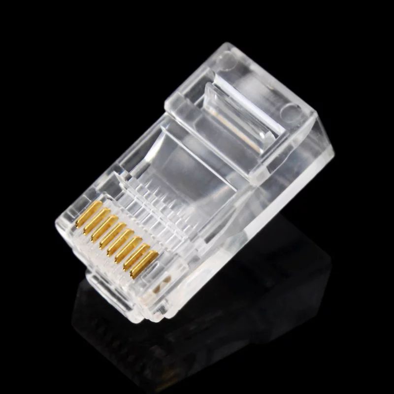 Jual RJ45 8P8C RJ-45 Modular Plug untuk Jaringan CAT5 LAN Profesional ...