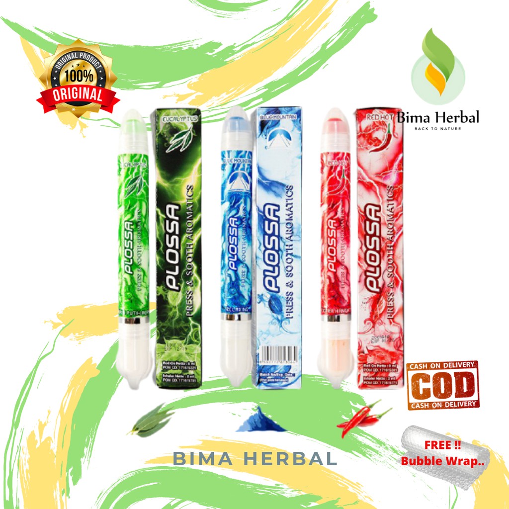 Jual Plossa MINYAK ANGIN AROMA TERAPI plosa inheler dan rol 4 in 1 kayu ...