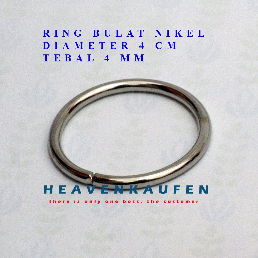 Jual Ring Bulat / Ring O Nikel Diameter 4 cm Tebal 4 mm | Shopee Indonesia