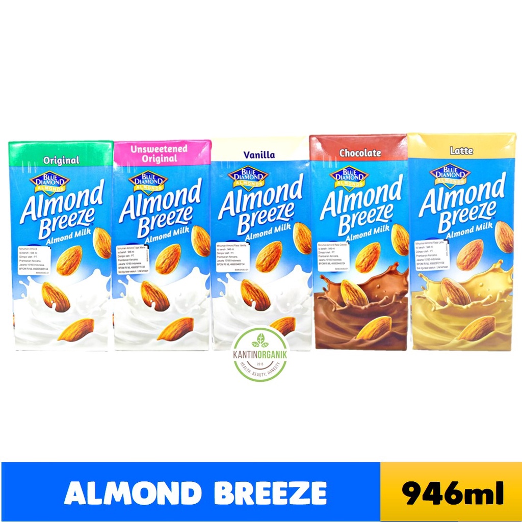 Jual Susu Almond Breeze Blue Diamond - Original - Unsweetened Original - Vanilla - Chocolate ...