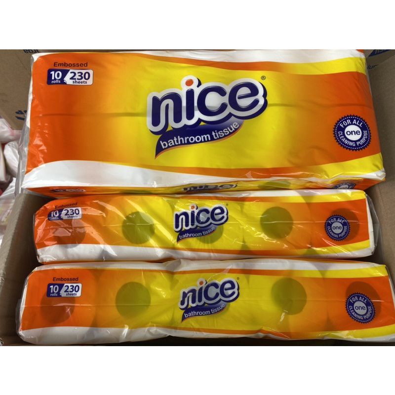 Jual nice toilet roll tissue 10 roll emboss 238 sheets | Shopee Indonesia