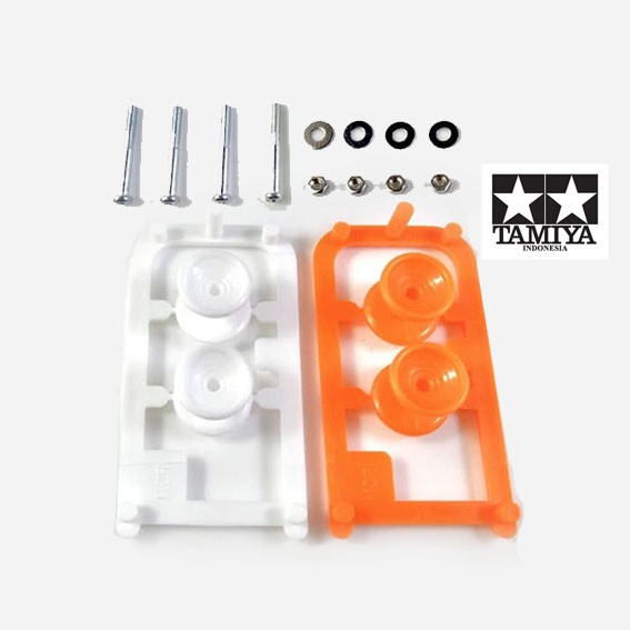 Jual Rep 92374 Low Friction Plastic Double Rollers (White & Orange/13 ...