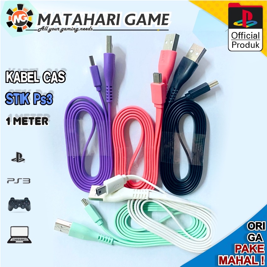 Jual Kabel Cas/Charger Stik PS3 SemiOri Kabel Panjang 2 Meter / 1 Meter ...