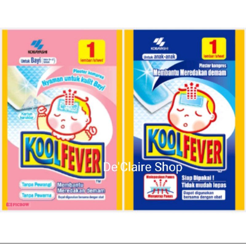 Jual KOOL FEVER Plester Kompres Demam Bayi & Anak @ 1 Sachet | Shopee Indonesia