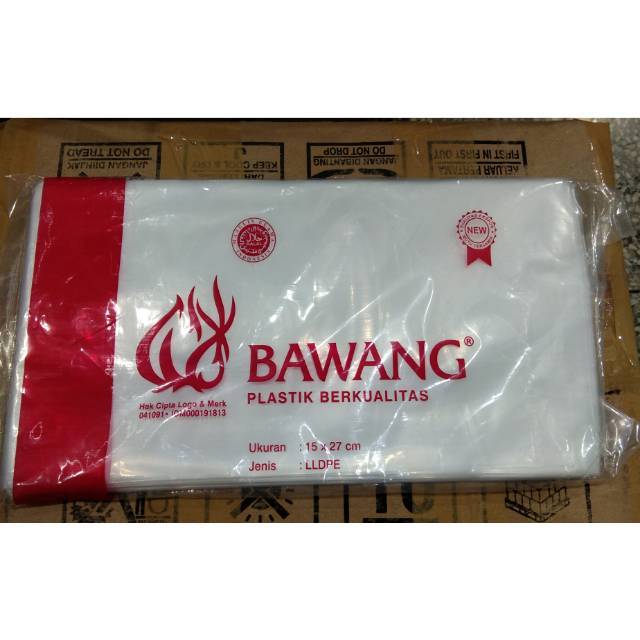 Jual Plastik PE kantongan cap BAWANG 1kg 2kg 5kg 10kg 10x17 15x27 12x24 ...