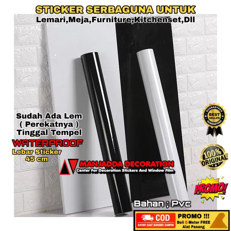 Jual Stiker Lemari Warna Putih Sticker Meja Sticker Furniture Stiker ...