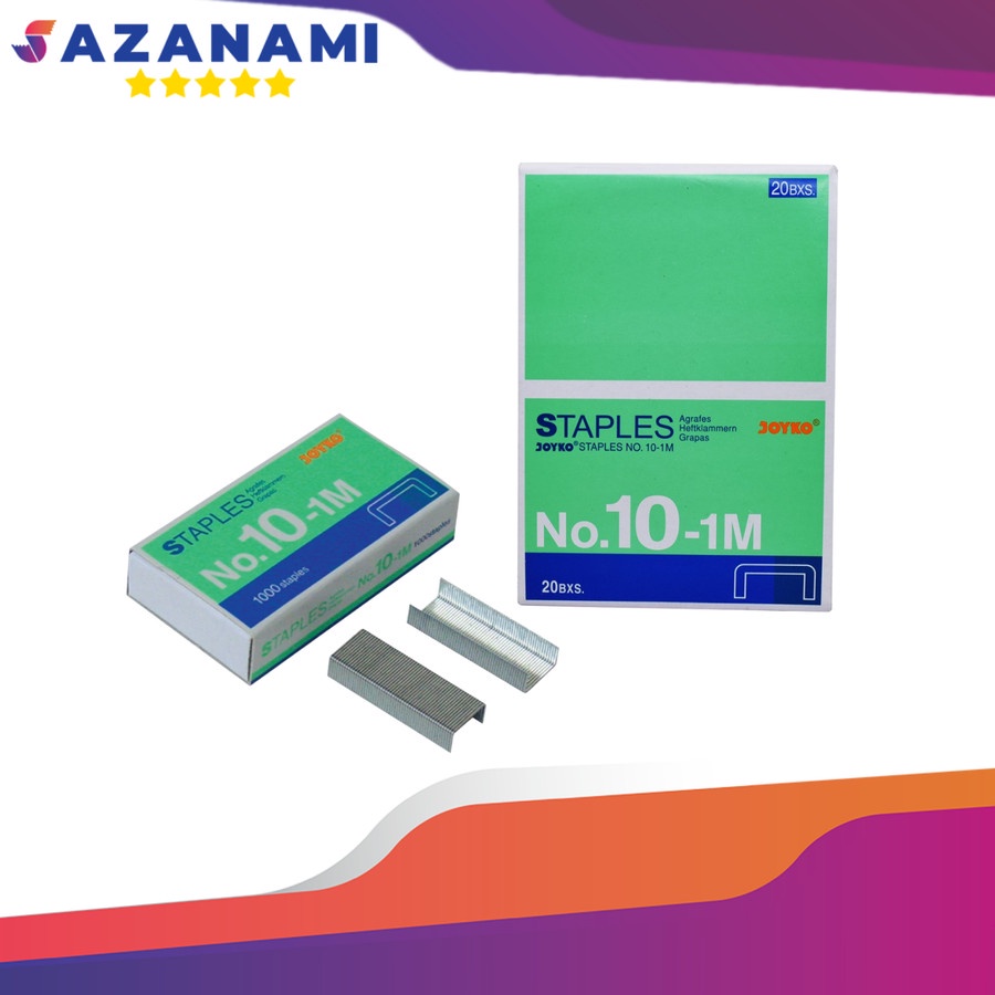 Jual 1 BOX BESAR ISI STAPLES KENKO KECIL N0 10 -1M / REFILL STAPLER No ...