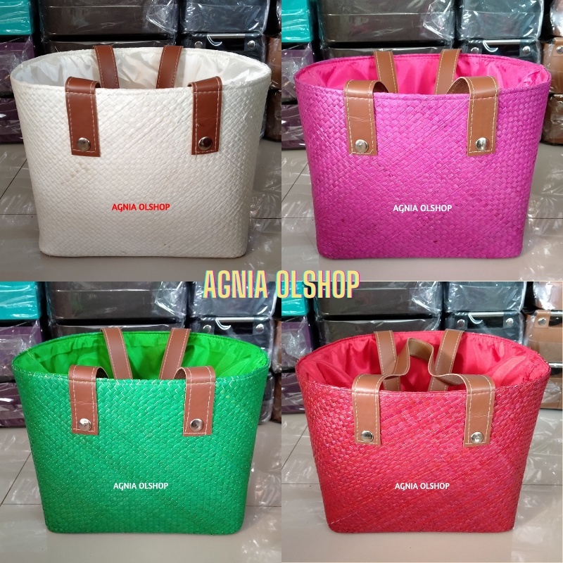 Jual Tas Parcel Jumbo Anyaman Pandan Keranjang Hampers Lebaran Tas ...