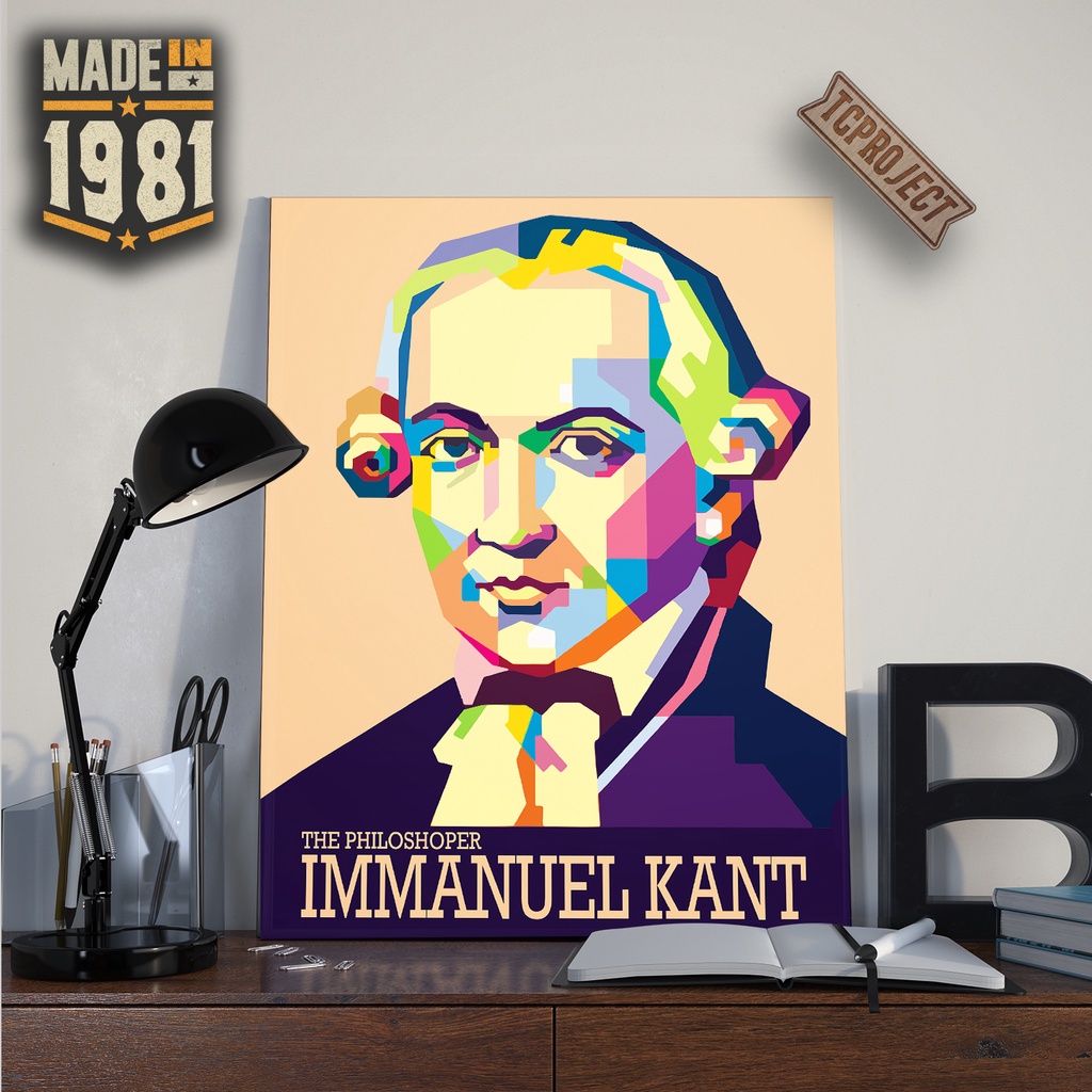 Jual Poster Immanuel Kant 001 - Poster Kayu - Hiasan Dinding | Shopee ...