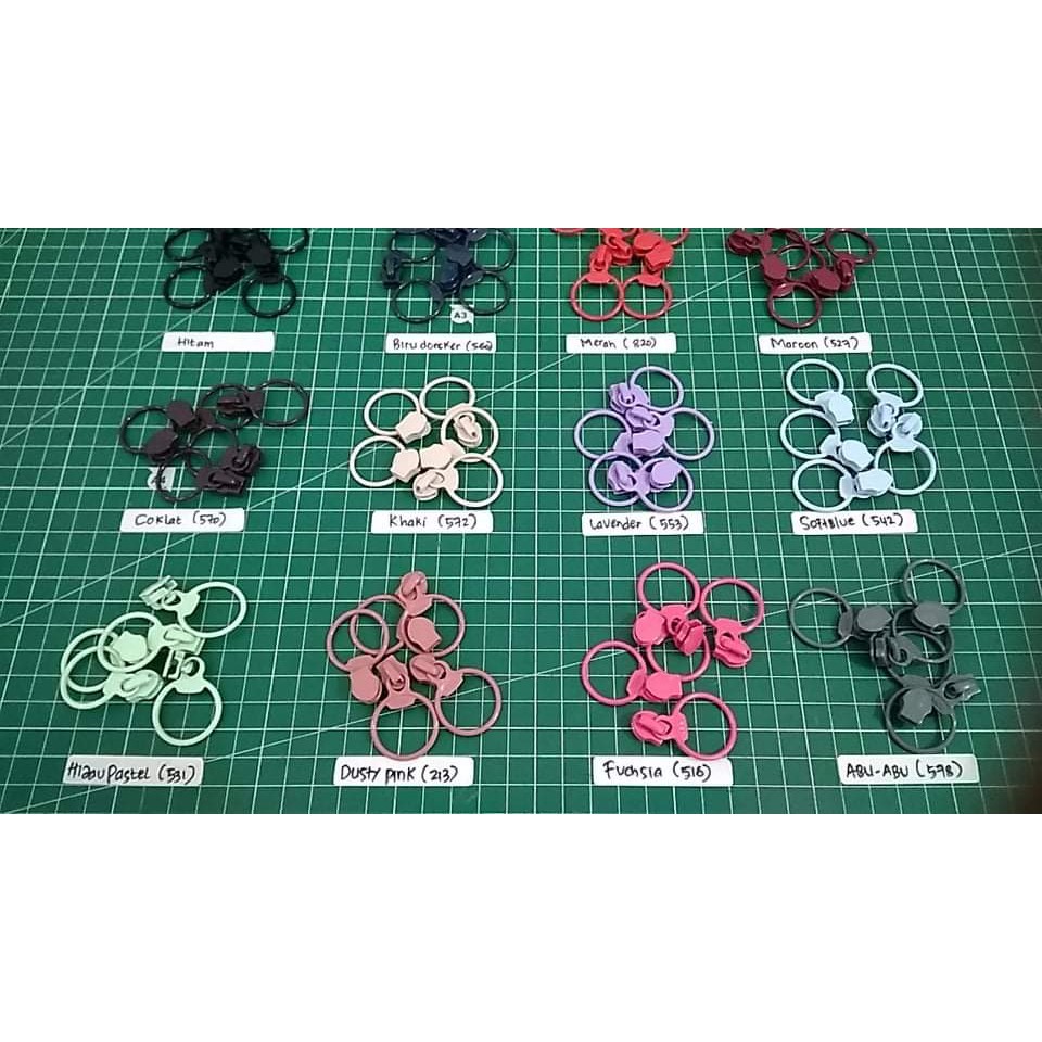 Jual Kepala Resleting Nylon YKK No. 5 Bulat | Shopee Indonesia