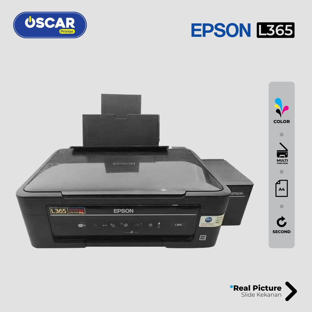Jual Printer EPSON L365 Color | Print Scan Copy | Tinta Baru Nozzle ...
