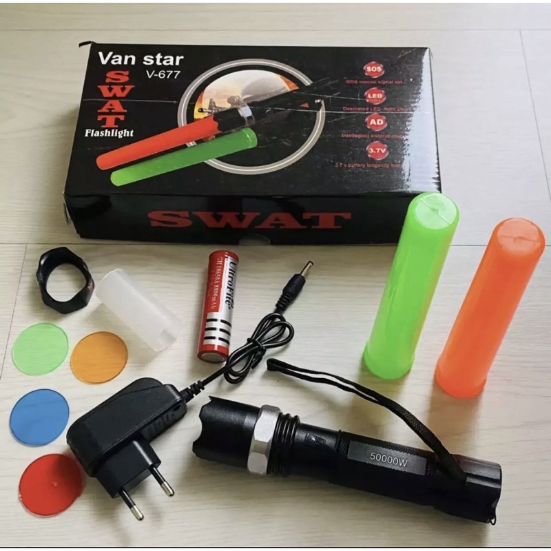 Jual Senter Swat Police Led Flashlight 8008 | Shopee Indonesia