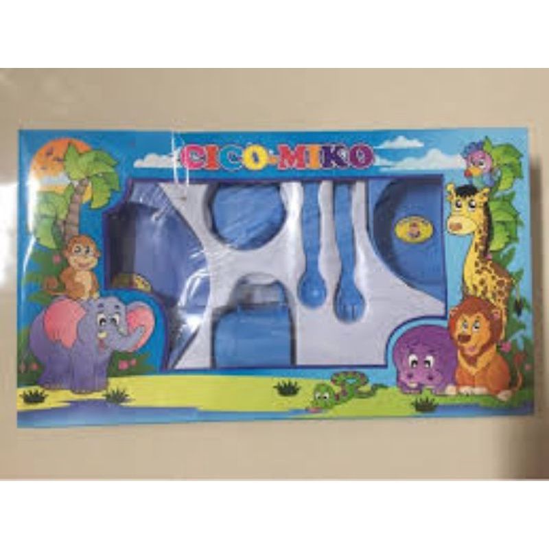 Jual ciko miko feeding set ukuran sedang/tempat makan bayi | Shopee ...