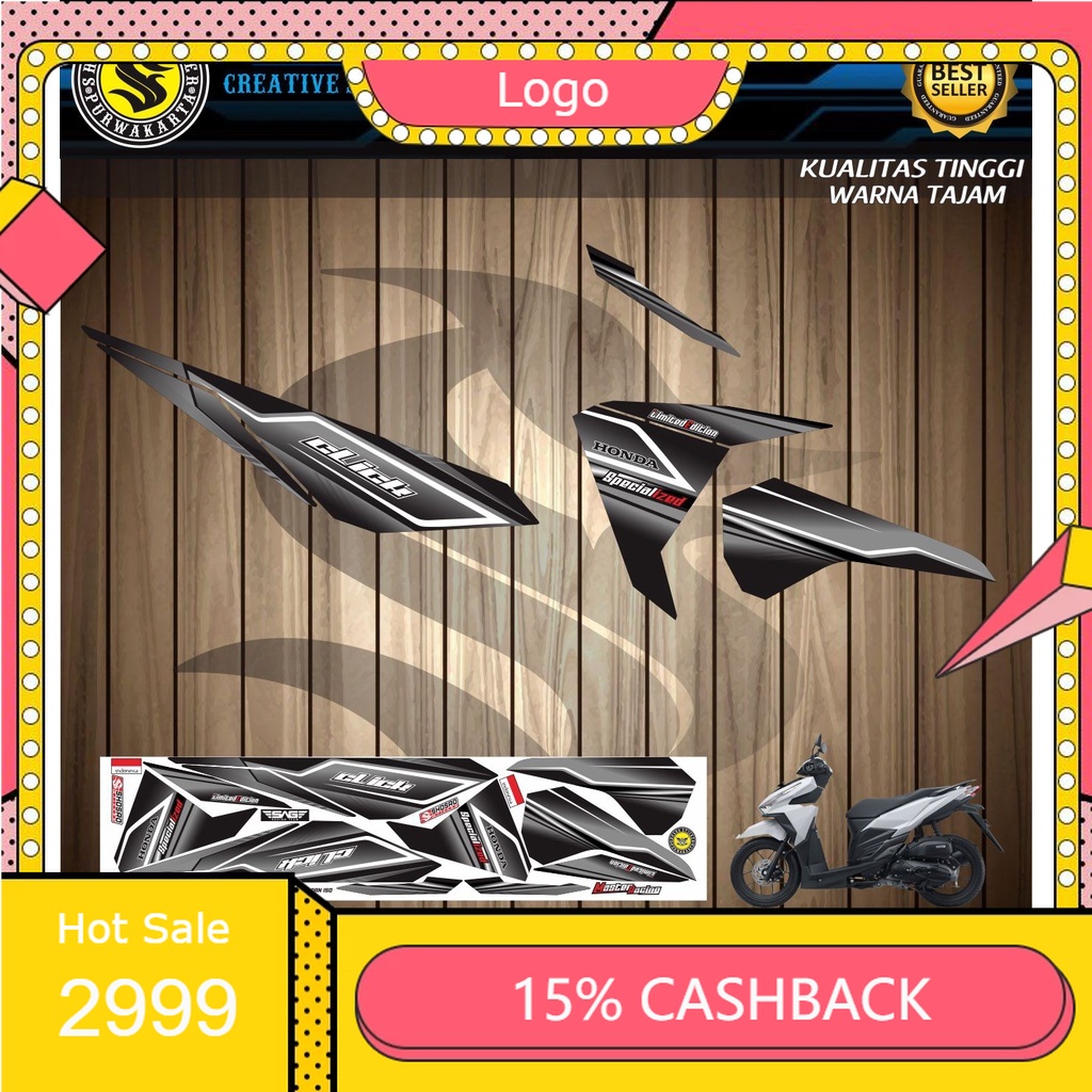 Jual KAFA STIKER VARIASI COD-STRIPING CUSTOM MOTOR HONDA VARIO FI LED 125/150 MOTIF ROAD RACE ...