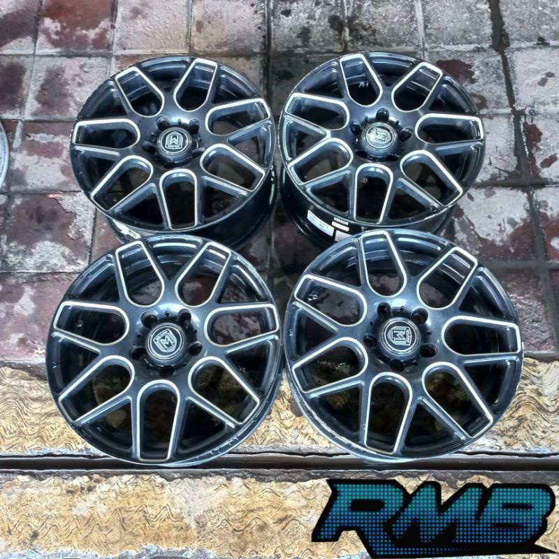 Jual VELG MOBIL SEKEN MERK MILANO RING 16X7 PCD 5X114 OFFSET 40 VELG ...