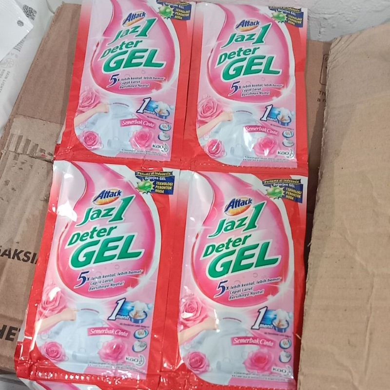 Jual Sabun cuci cair JAZ deter gel sachet isi 6pcs | Shopee Indonesia