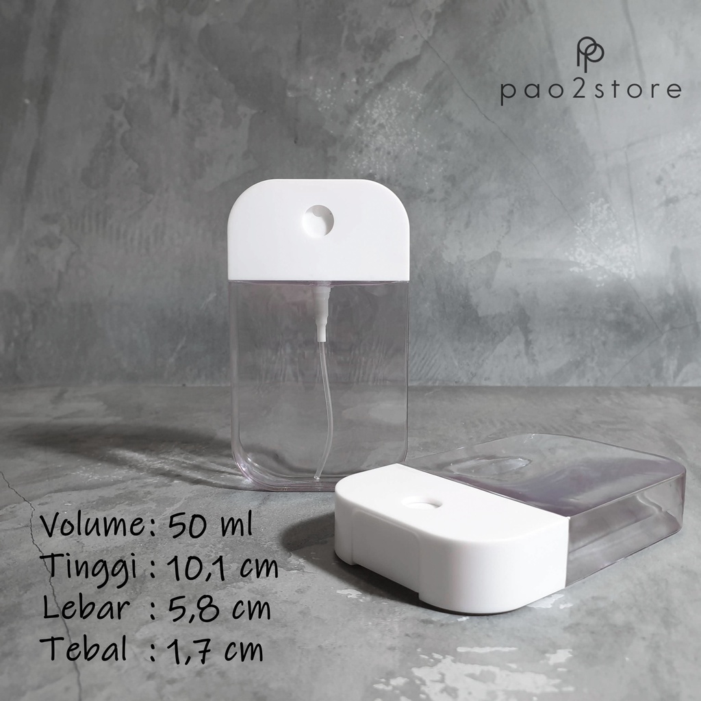 Jual Botol Pocket Spray Hand Sanitizer 50ml REFILLABLE Plastik Card ...