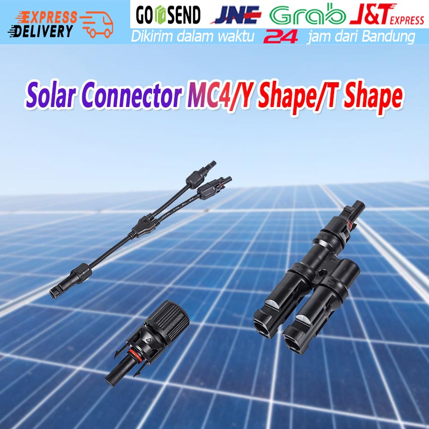 Jual Mc4 Socket Connector Panel Surya Kabel Solar Cell Cabang 2in1 Konektor Mc4 Solar Panel