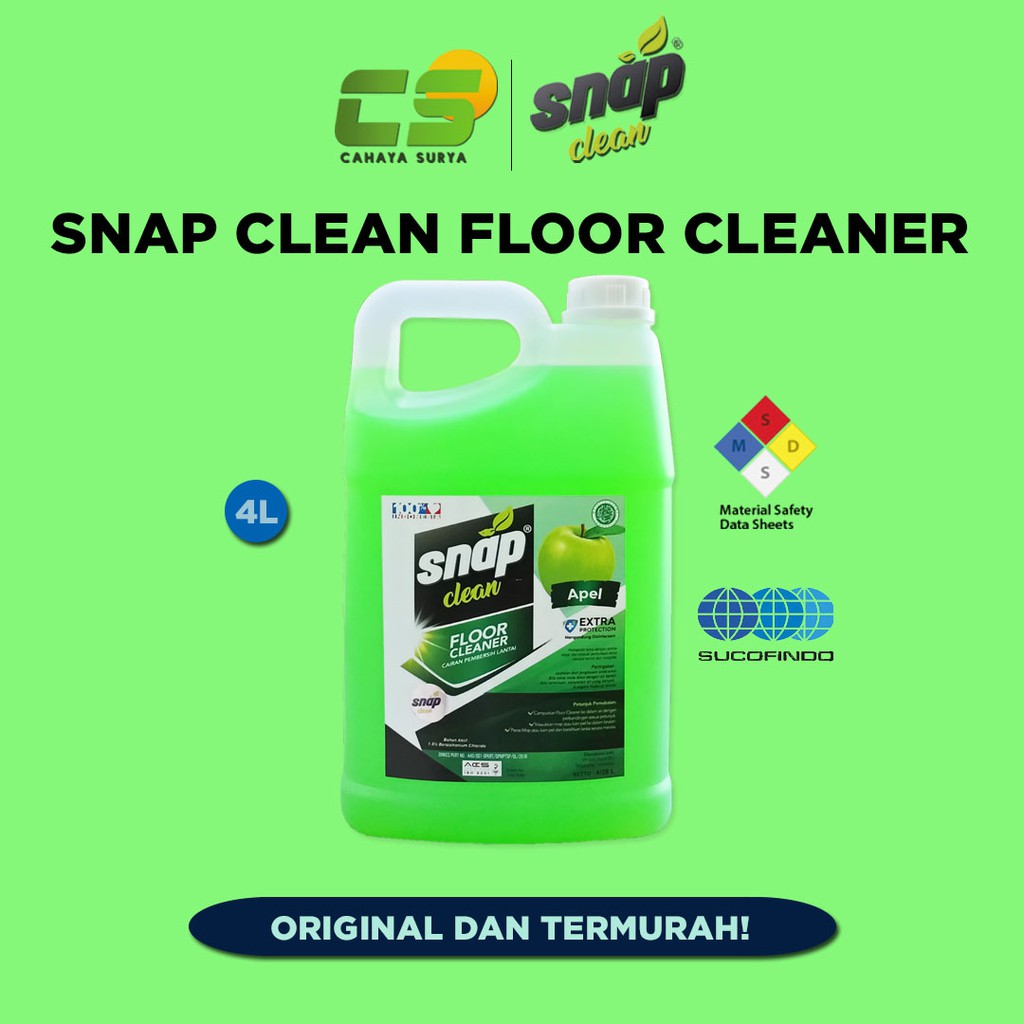 Jual SNAP CLEAN FLOOR CLEANER SABUN PEL LANTAI | Shopee Indonesia