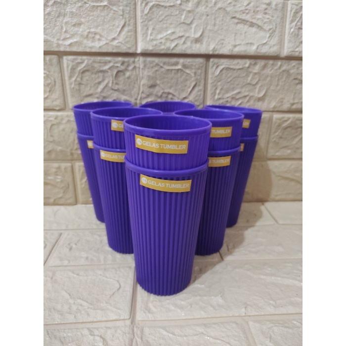 Jual Gelas Plastik Model Bambu / Garis Lurus - 6/12 PCS | Shopee Indonesia