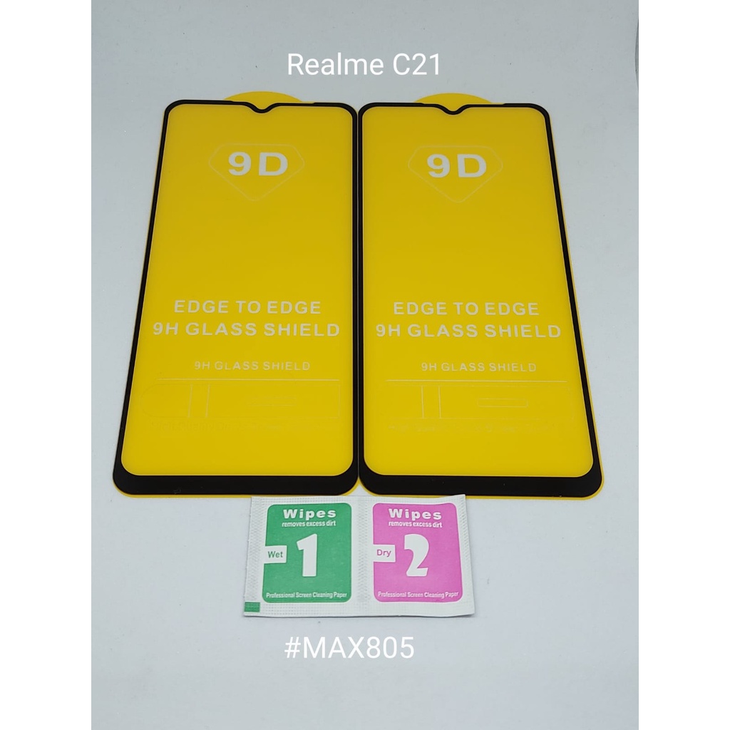Jual Tempered Glass 9D Full HD Realme C21 Glass Pelindung Layar | Shopee Indonesia