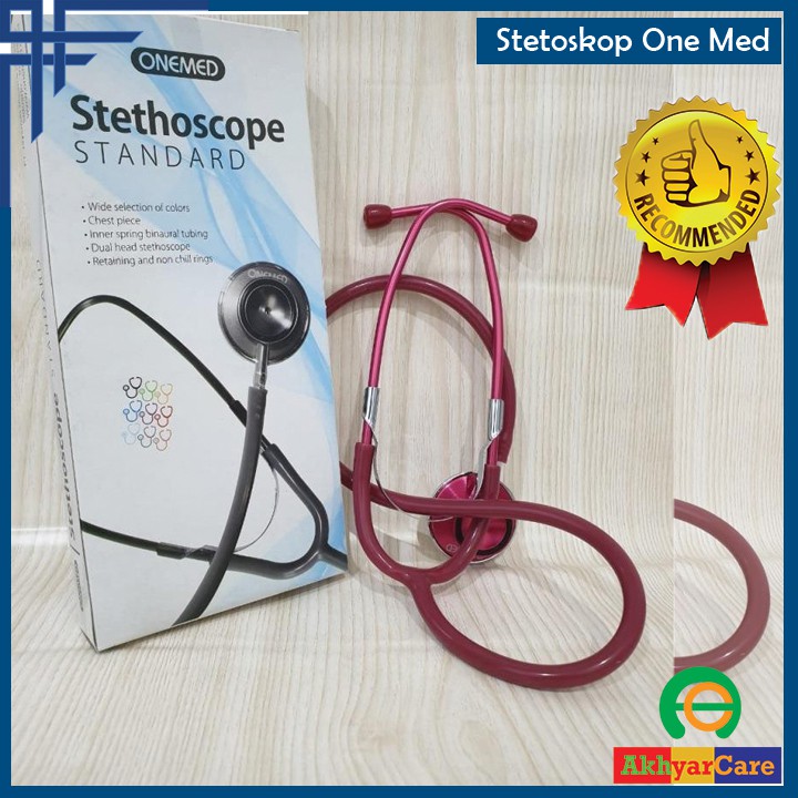 Jual Stetoskop stethoscope stetoscope Onemed Standart Maroon Full Color ...