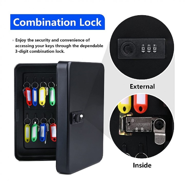 Jual Wall Mount Safe Security Cabinet Box 28 Keys - Kotak Tempat Kunci ...