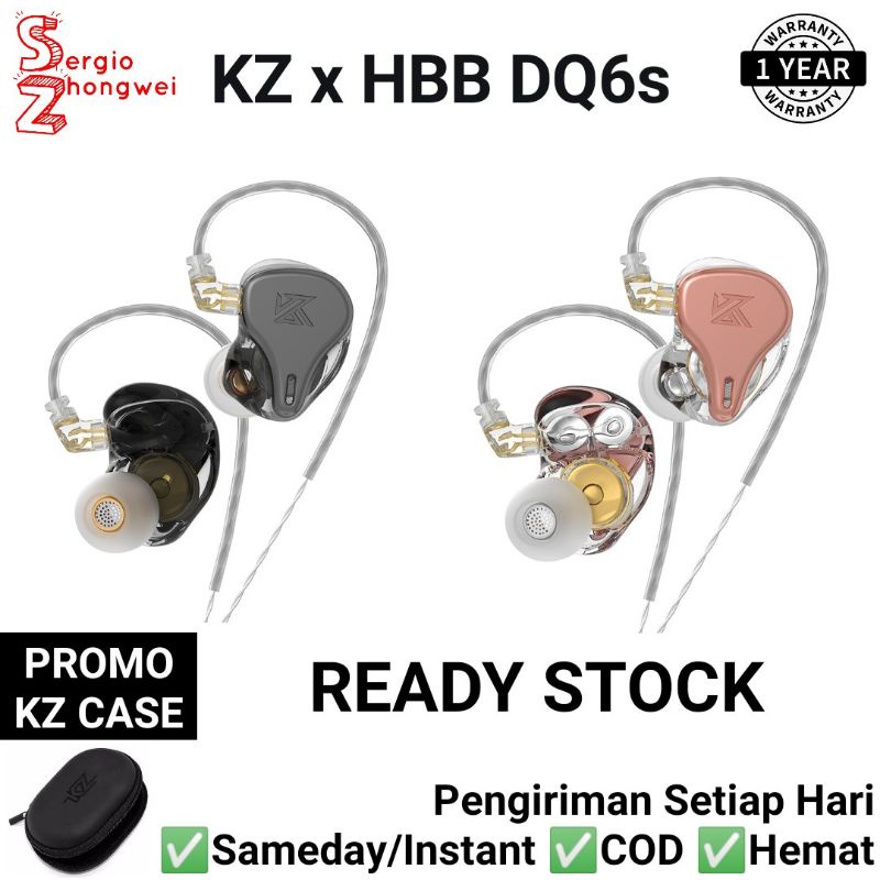 Jual KZ × HBB DQ6S KZ DQ6S KZ HBB DQ6S In Ear Monitor Earphone Bass ...