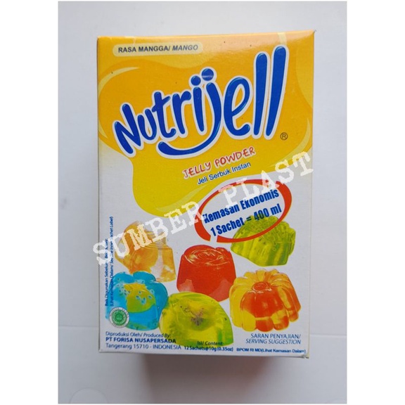 Jual Nutrijell ekonomis Mangga 12sachets@10g | Shopee Indonesia