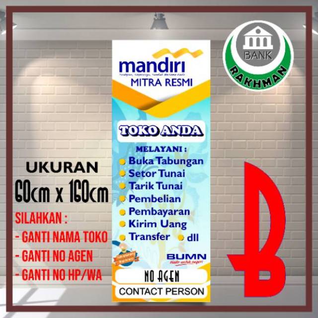 Jual SPANDUK BANNER | AGEN MANDIRI ONLINE | UKURAN 60cm x 160cm ...