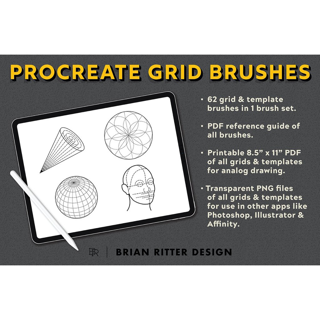 Jual Procreate Brush - Drawing Grid Brushes for Procreate | Shopee ...